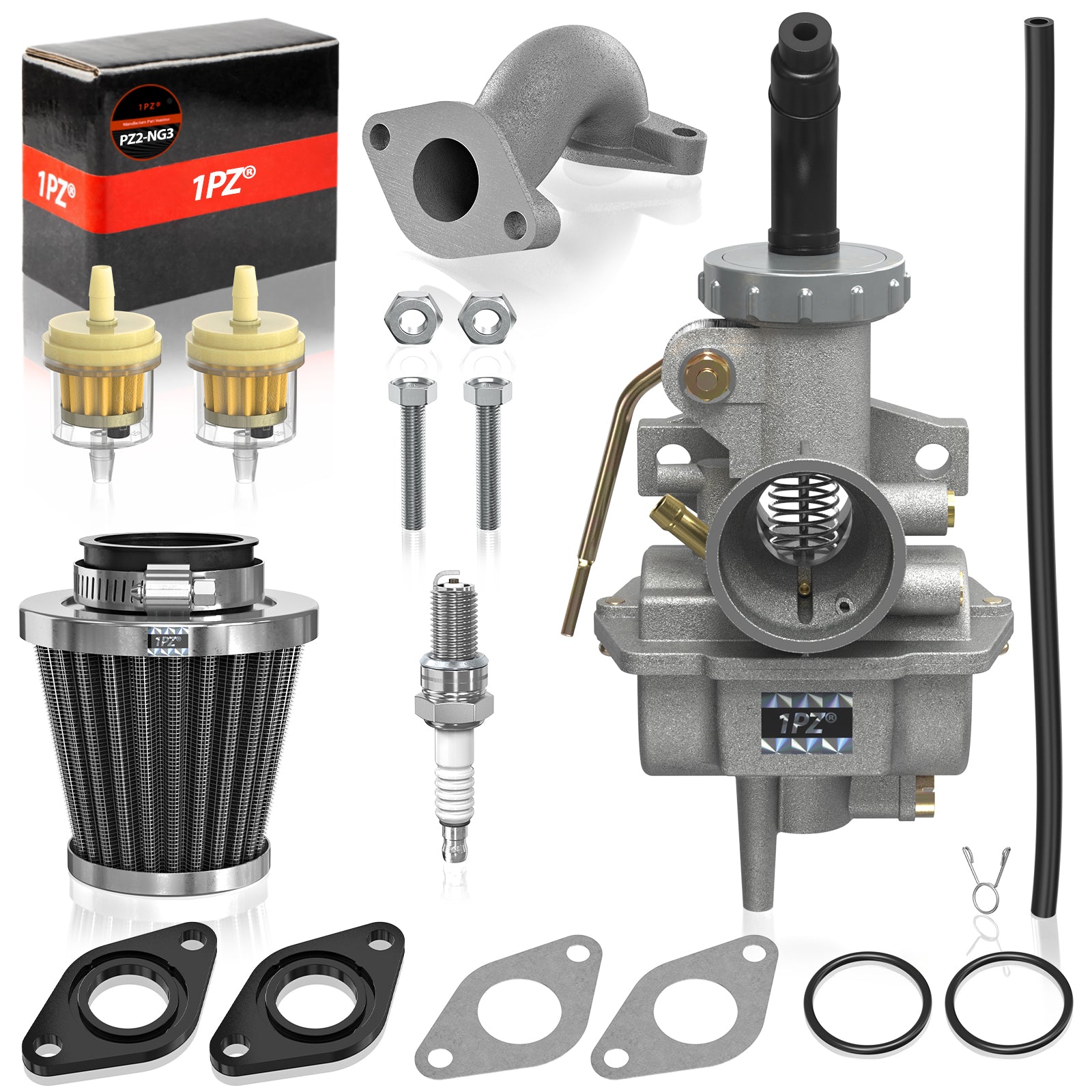 PZ20 Carburetor Kit Replacement for Kazuma Baja 50cc 70cc 90cc 110cc 1 ...